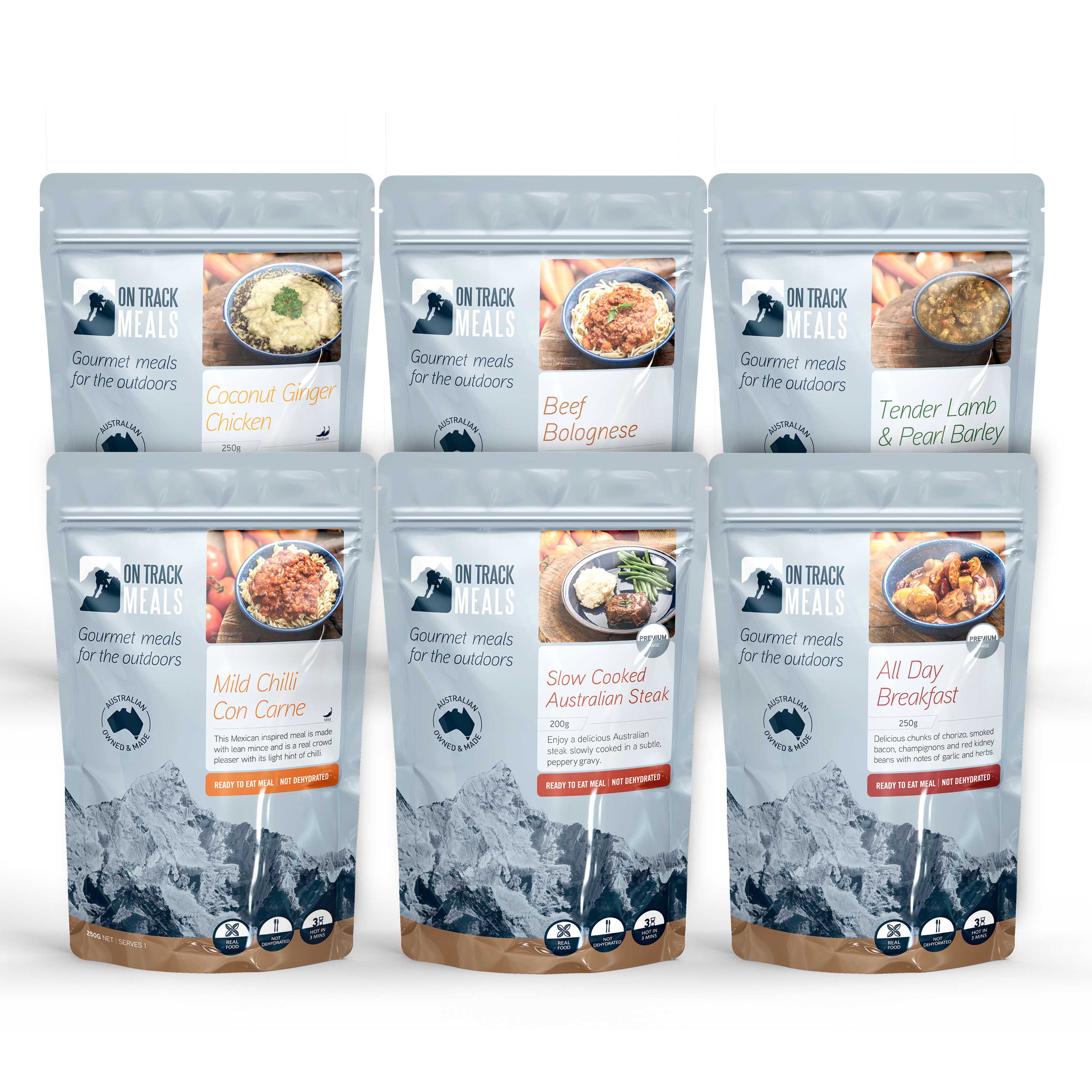 Meat Ready-to-Eat Pack for Travellers | Deluxe Meat Lover – On Track Meals