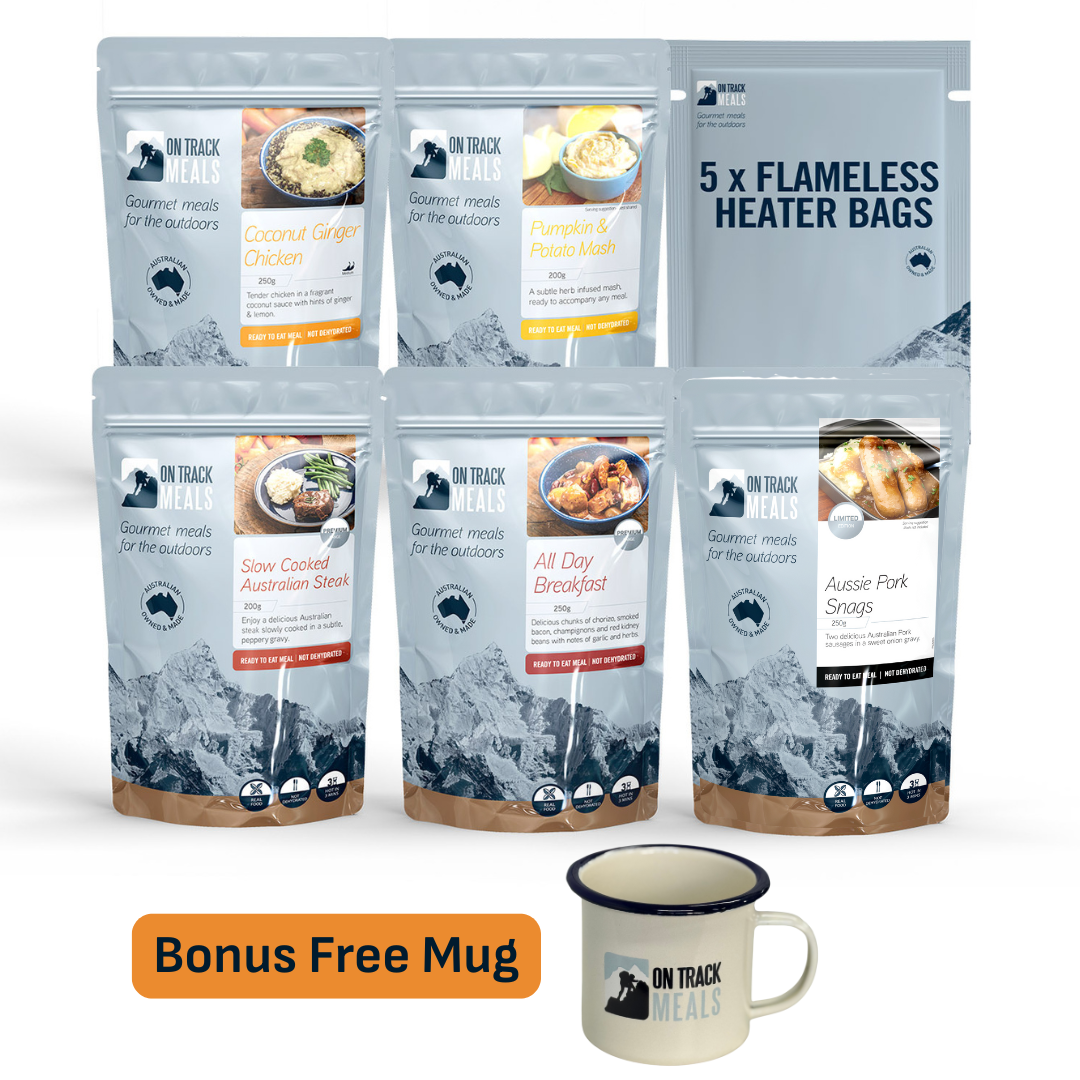 Starter 5 Meal Pack for Campers & Hikers | On Track Meals
